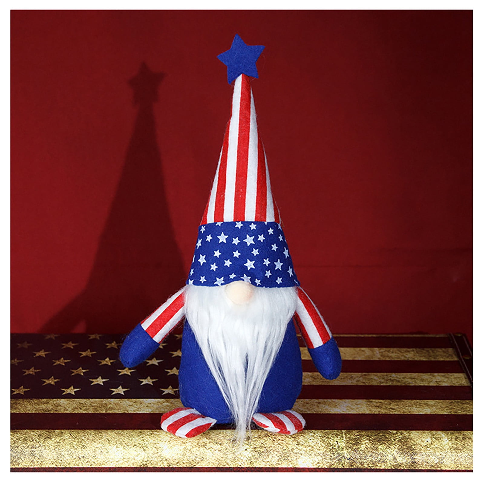 OAVQHLG3B 4th of July Patriotic Gnomes Plush Decorations - Mr & Mrs ...