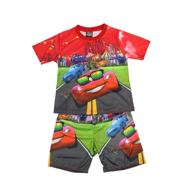 Disney Car McQueen nouveaux enfants garçons ensembles bébé été à ...