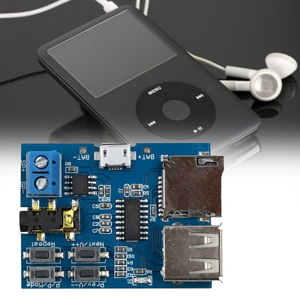 MP3 Format Decoder Board TF Card module; MP3 U Disk Built-in Amplifier ...