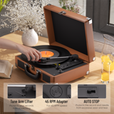 MAIO Turntable Record Player, 3-Speed 33/45/78RPM Vinyl Spinner with 2 ...