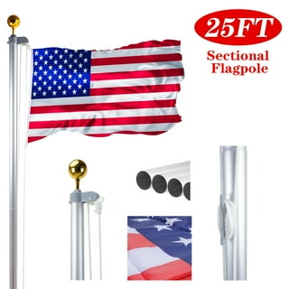 80' Flagpole Rope Heavy Duty Poly Flag Line Flagline Flag Pole Braided ...