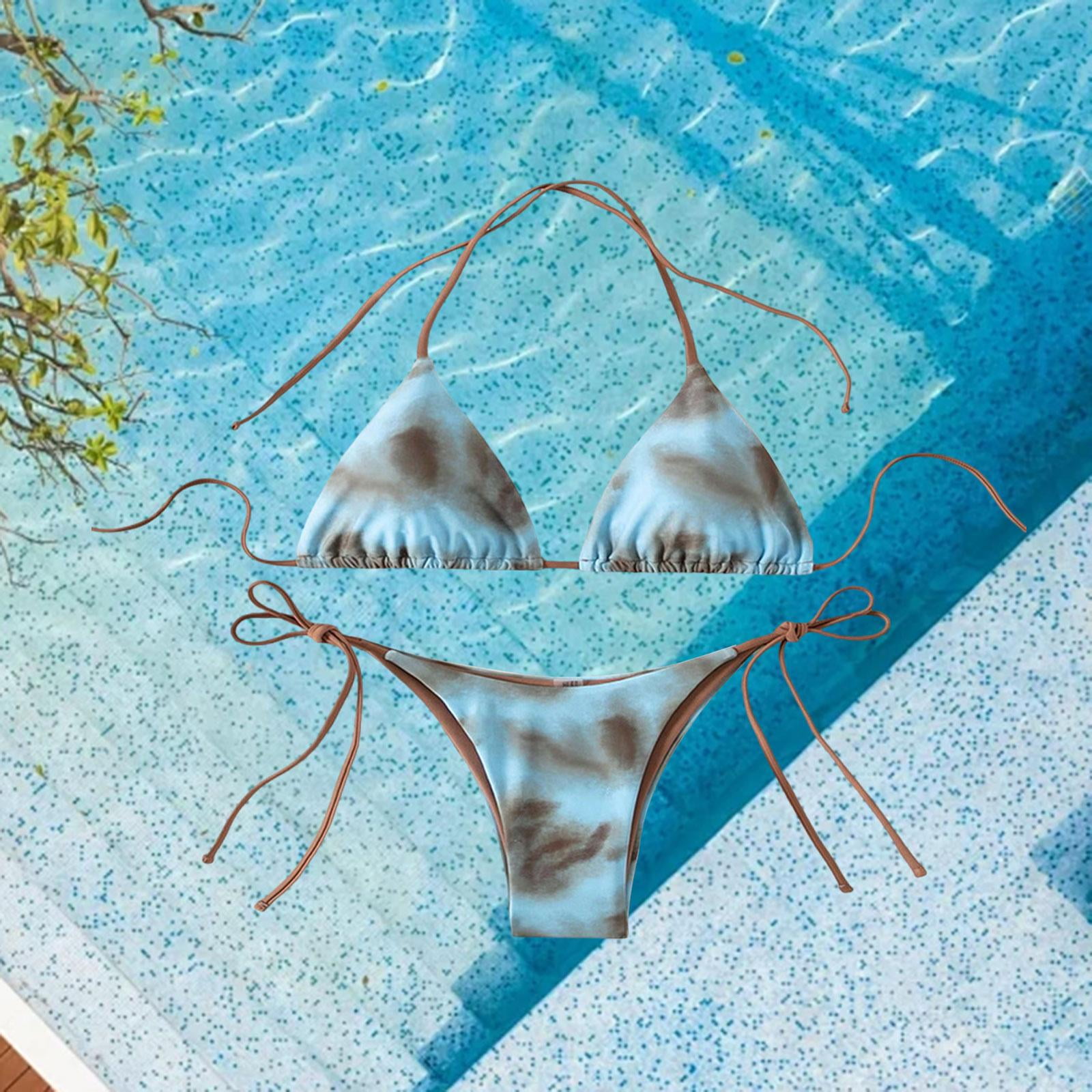 Bikini para mujer set cómodo superior e inferior para los salones de ...