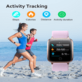 Willful Smart Watch SW025, Activity Tracker, Heart Rate and Sleep Monitor, IP68 Waterproof, 11 ...