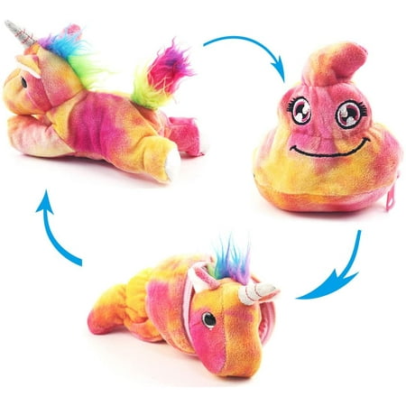 HTCM Reversible Plush Mood Stuffed Animal Plushies, Double Sided Flip ...
