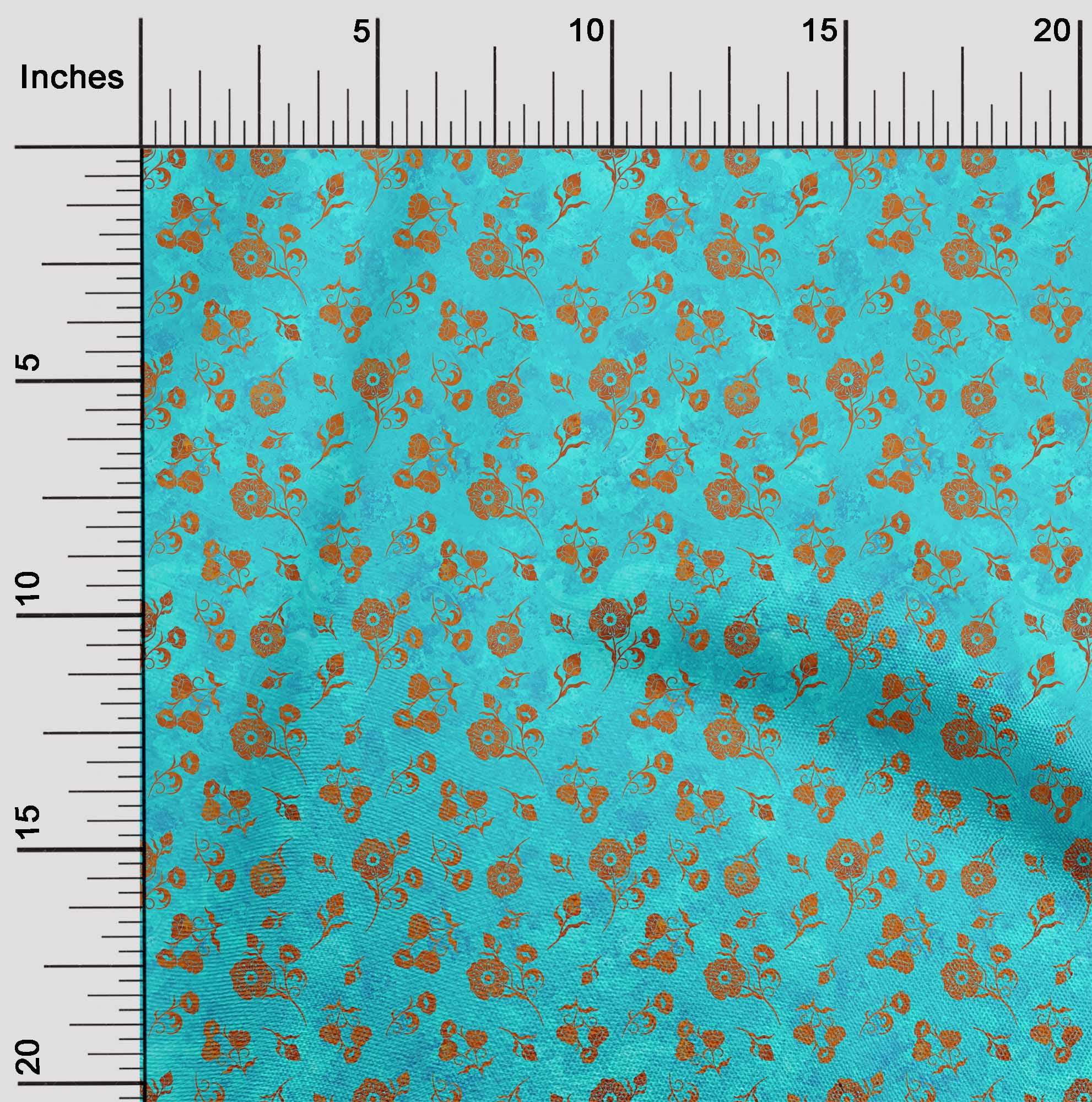 oneOone Cotton Jersey Turquoise Blue Fabric Batik Quilting Supplies ...