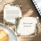 Sugared Holly Letterhead, Printer & Holiday, Christmas Copy Paper, 100 ...