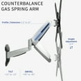 "VIVO Fully Articulating Gas Spring TV Wall Mount, Height Adjustable ...