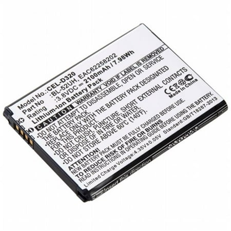 Dantona Industries CEL-D320 Replacement Cell Phone Battery for LG BL ...