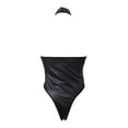 Womens Lingerie Underwear Lingerie 1 PC Leather Bodysuit Lingerie ...