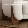 Morden Fort Cloud Sofa and Accent Armless Chair Set, Sherpa Comfy ...