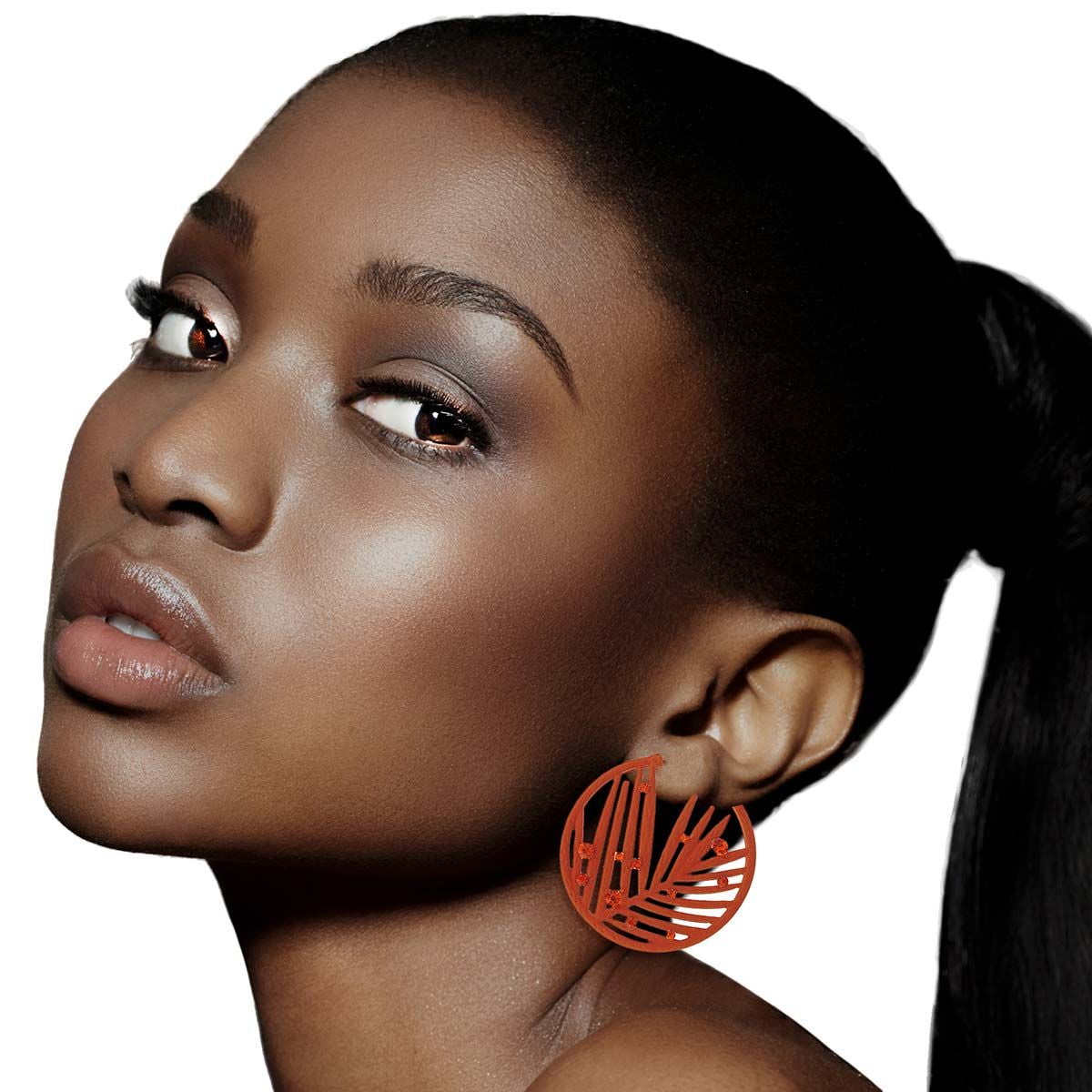 iLLASPARKZ Burnt Orange Rubber Coated Leaf Hoops - Walmart.com