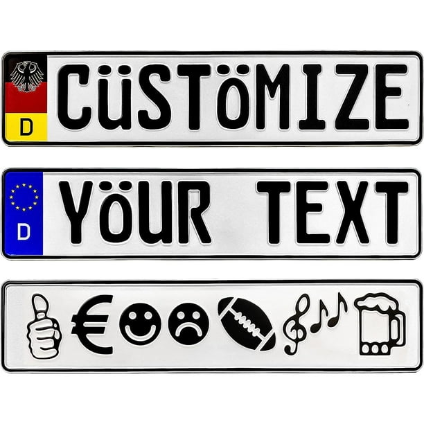 Custom Euro Plate