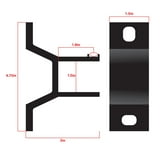 ALEKO Wall Bracket for Retractable and Motorized Half Cassette Awnings ...
