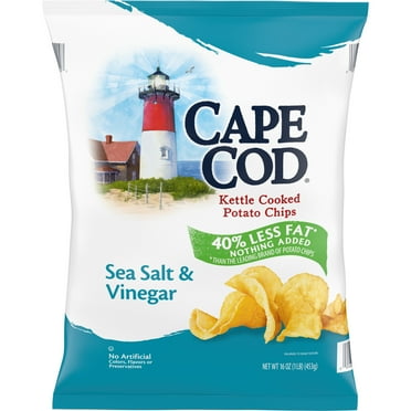 Cape Cod Potato Chips, Original Less Fat Kettle Chips, 1 oz Snack Bags ...
