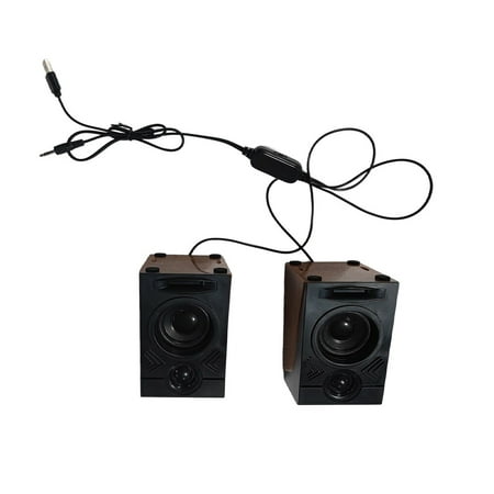 ziyahi 2 Pieces Computer Bass Speaker Music Player Tool Multimedia ...