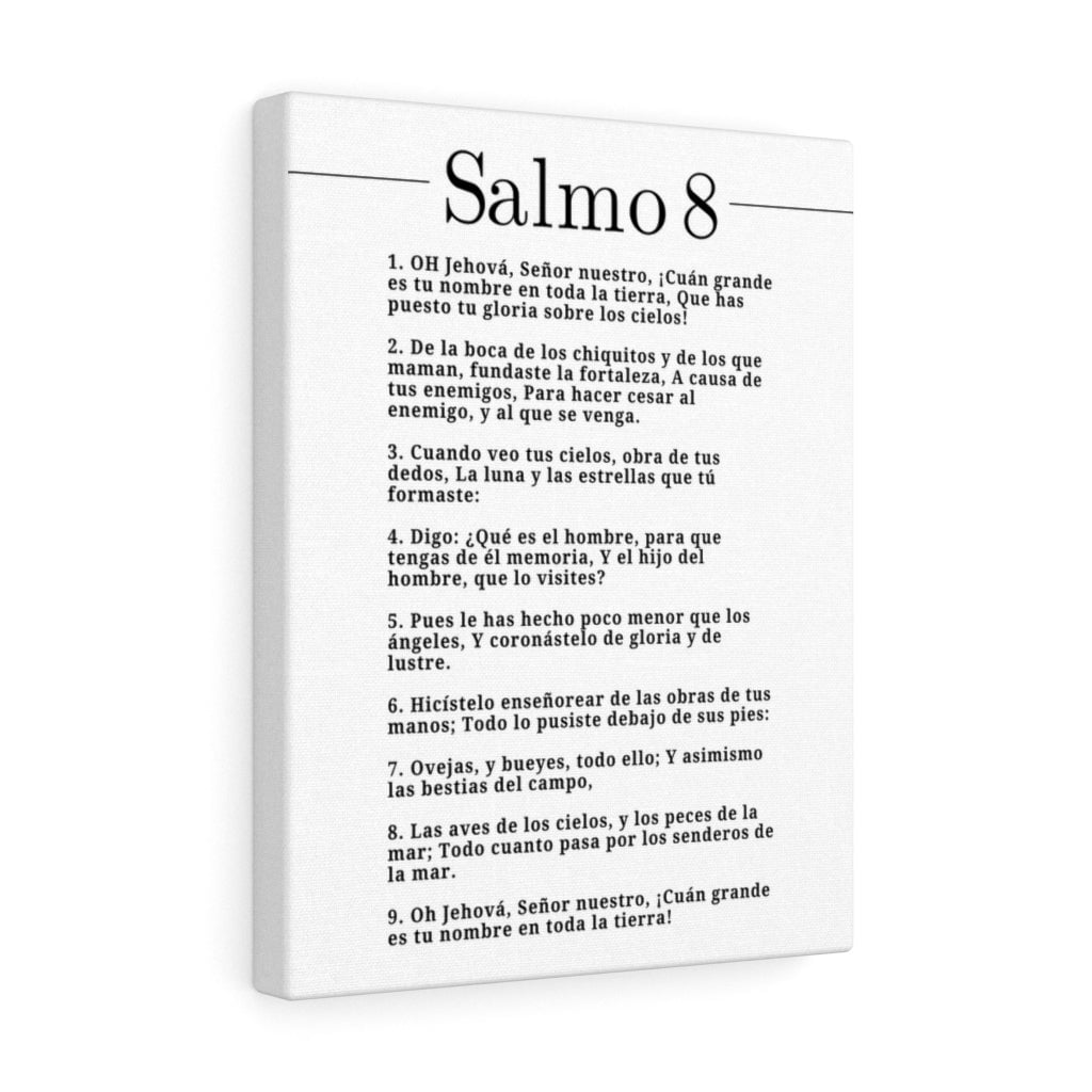 Salmo 8 Impresion De Arte Crist en Blanco Psalm 8 Spanish Ready to Hang ...