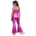 Aiihoo Kids Girls Shiny Metallic Disco Dance Jumpsuit One Piece ...