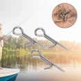 100 Pack Carbon Steel Fishing Lure Connecting Pins with Needle Lock ...