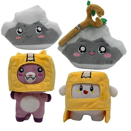 Lankybox Boxy + Foxy + Rocky Plush Soft Stuffed Toy Kid Game Figure ...