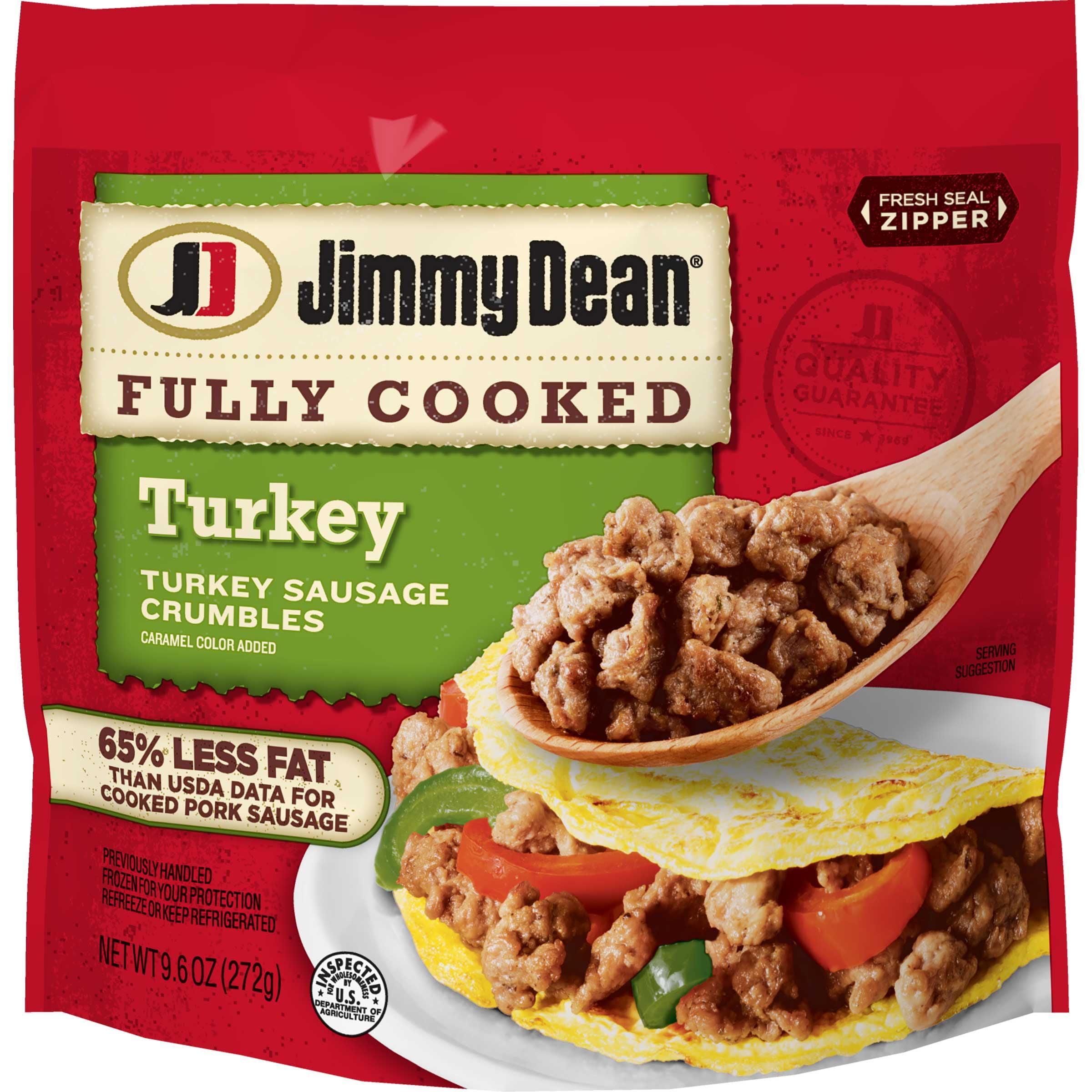 Jimmy Dean Fully Cooked Turkey Sausage Crumbles, 9.6 Ounce -- 6 per ...