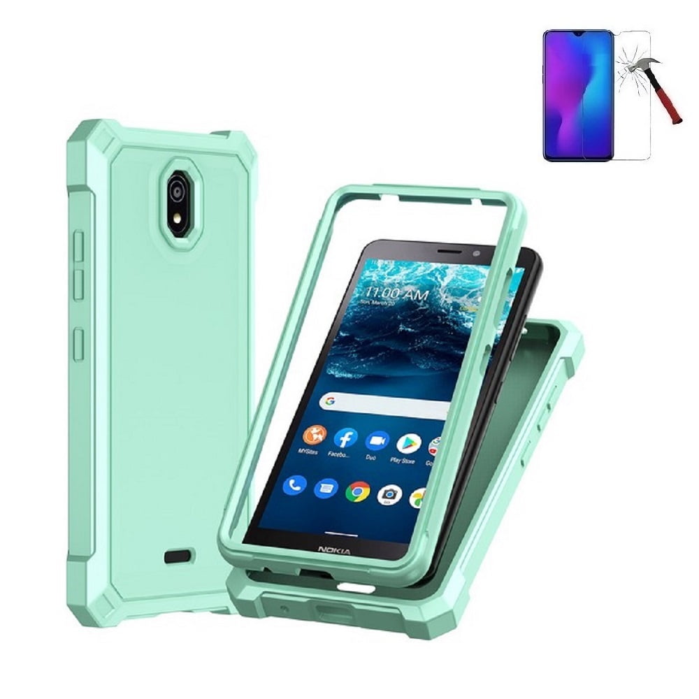 Phone Case For Nokia C100 Full Body Soft Tpu Cover Case With Tempered