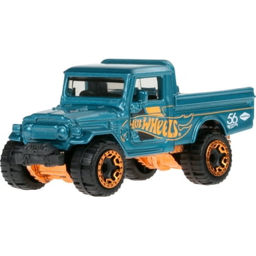 Hot Wheels 1:64 Scale Die-Cast Toy Car or Truck with Turquoise ...