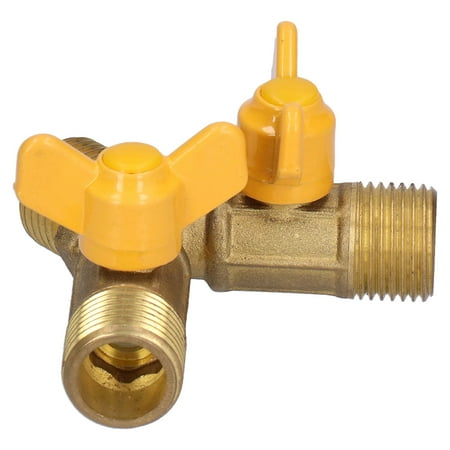 Ccdes 3 Way Fuel Gas Ball Valve /2 Male Thread Natural Gas Switch ...