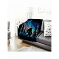 280GSM Bigfoot Sasquatch Flannel Throw Blanket 30"x40"/60"x80", Ultra ...