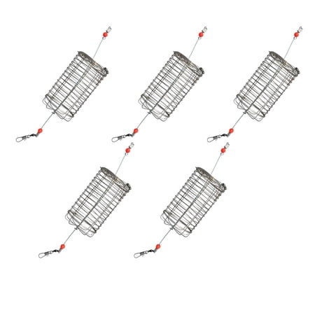 tredstone 5 Pieces Fishing Feeder Cage Trap Basket Container Carp Lure ...