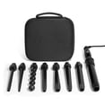 Nume Octowand Tourmaline Ceramic Curling Wand Set, 8-in-1, Black ...