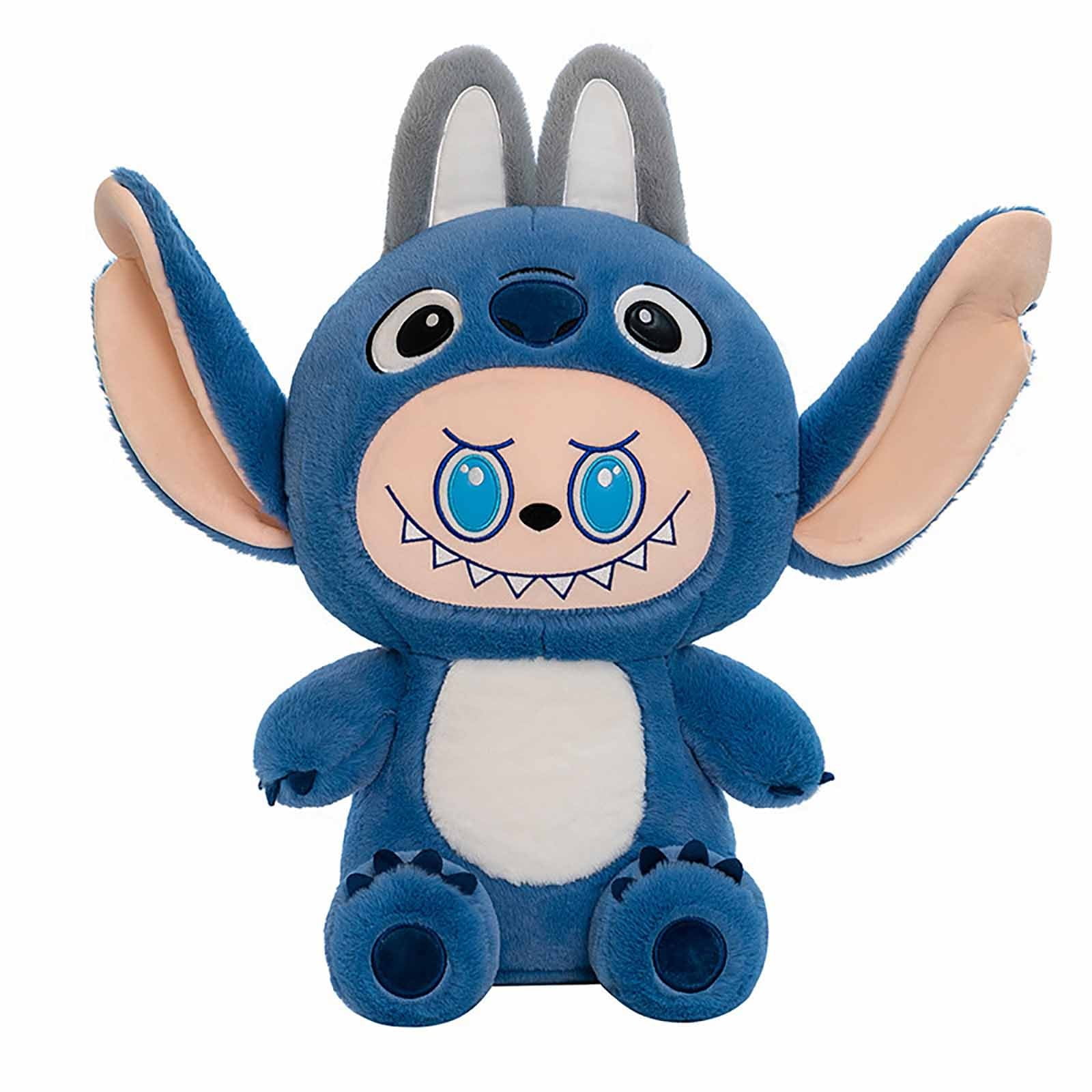 POP MART 40cm Stitch & Labubu Plush Doll Jeguetess, Labubu Monster ...