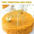 10pcs Birthday Cake Topper Paper Cupcake Picks Decor Happy Birthday ...