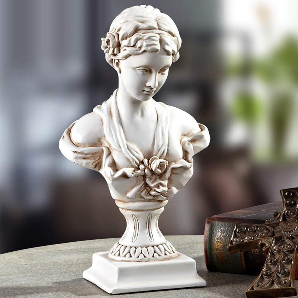 Classic Bust Resin Statue Sculpture Figurine for Sketch Practice Artist ...