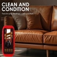 2-in-1 Leather Cleaner & Conditioner for Couches, Car Seats - Restores Shine, Prevents Cracking ...
