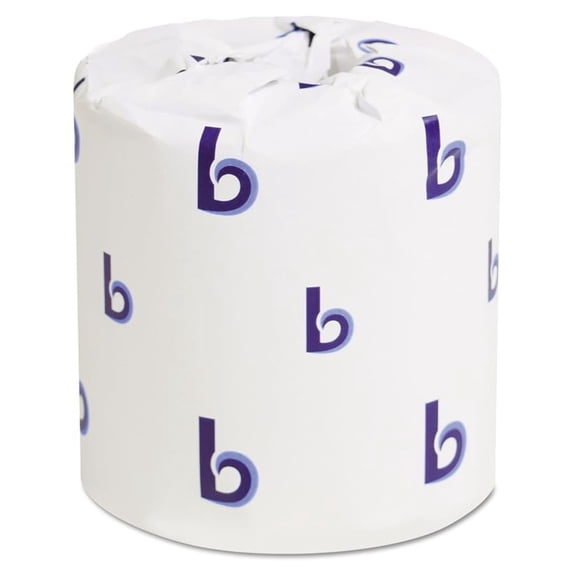Two-Ply Toilet Paper - 400 Sheets - White - Bulk Roll for Bathroom ...