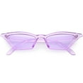 Translucent Retro Cat Eye Sunglasses For Women Color Tinted Lens 50mm
