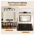 5-Light Track Lighting Kit Black - Bathroom, Kitchen, Hallway Spotlight ...