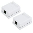 clearance 2Pcs RJ45 Surface Mount Box Cat6 Single Port Desktop ...