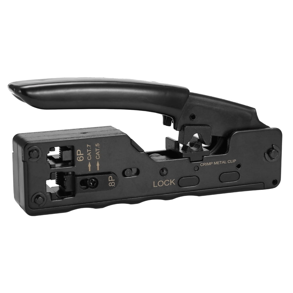 Pinza crimpadora profesional para conectores RJ45 Cat7/Cat6/Cat5 con ...