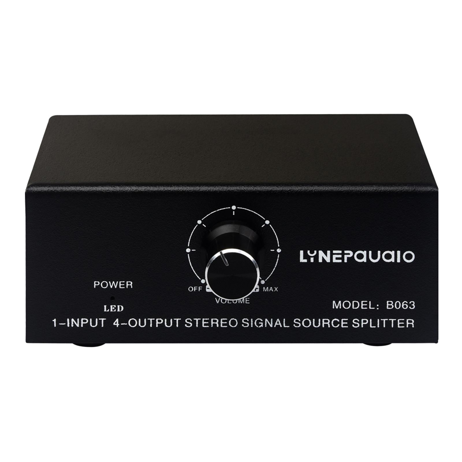 Buy out Stereo Audio Switch, with Volume Controller Composite 4-Way ...
