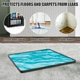 24" x 24" x 0.8" Mini fridge Mat with Raised Edge, Silicone Freezer ...