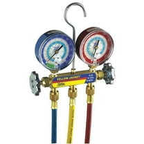 Yellow Jacket 42021 Series 41 Manifold, 3-1/8' Gauges, 1% Accuracy, R32 ...