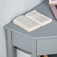 HOMCOM Corner Desk, Triangle Computer Desk with Drawer and Storage ...