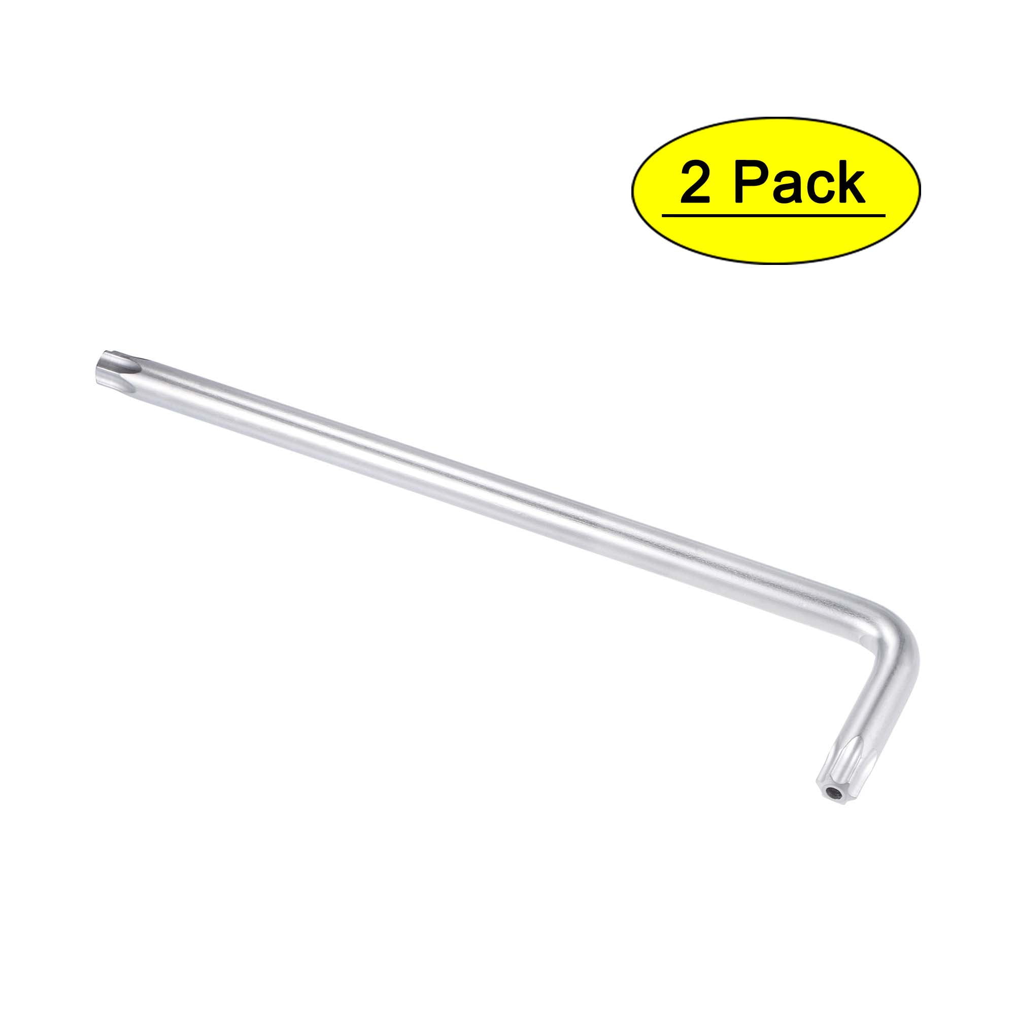 Uxcell T55 Anti Tamper Proof Torx Star Key Bit Wrench, L-Shape 10-inch Long Arm, CR-V Steel 2 ...