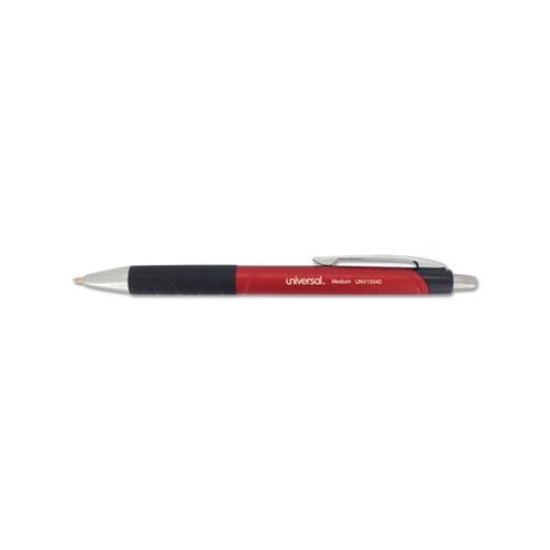 Comfort Grip Retractable Ballpoint Pen Medium 1mm, Red Ink/Barrel ...