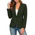 ClodeEU Women's Open Front Lapel Long Sleeve Blazer Jacket,Casual Solid ...