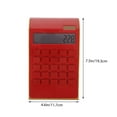 CTIRCHIU Red Solar Power Calculator Small Portable Calculator for ...