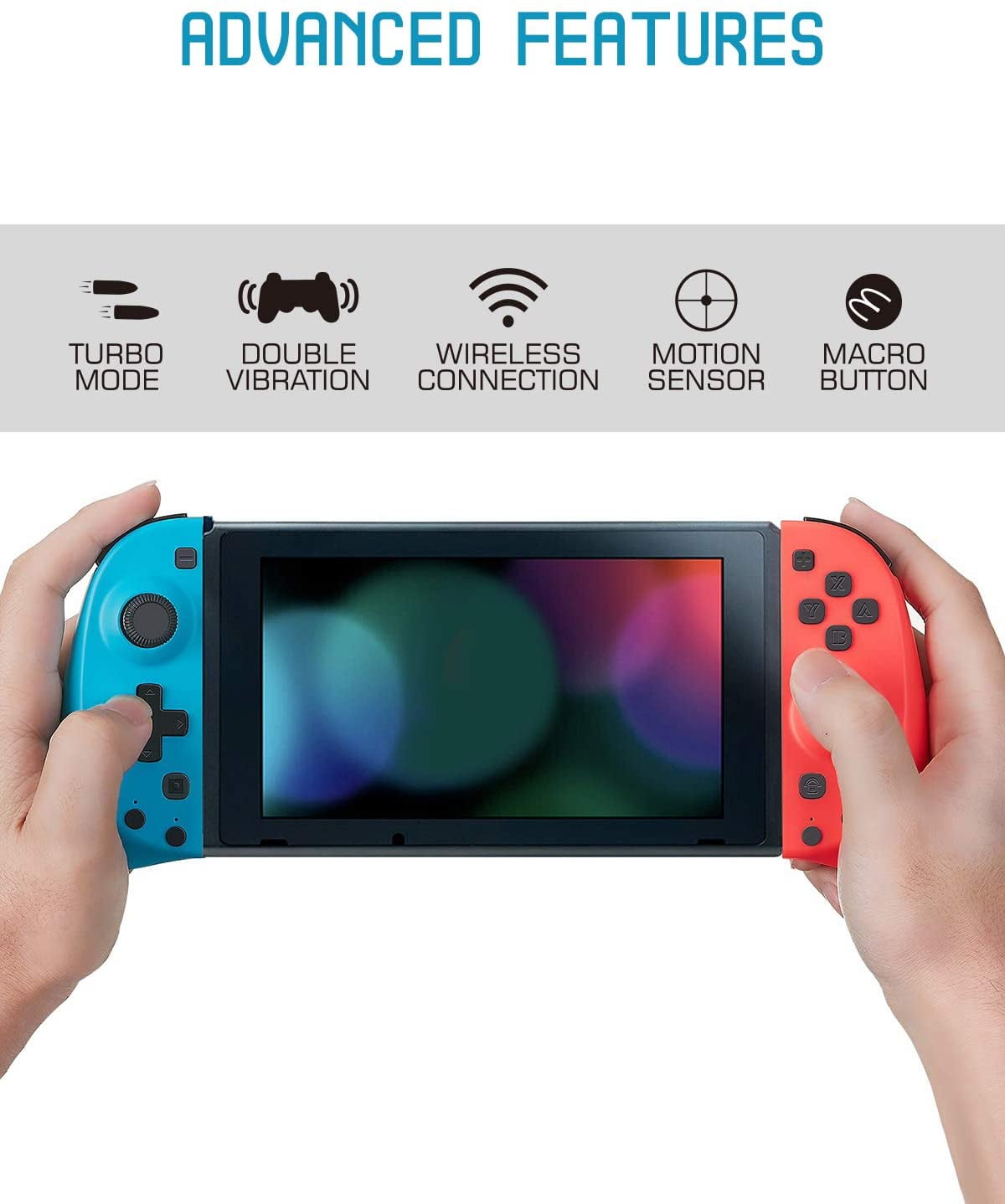 Finydr C25 Joy Pad Controller for Nintendo Switch, Replacement for ...