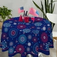 4th of July Tablecloth Patriotic Decorations Red White and Blue Print ...