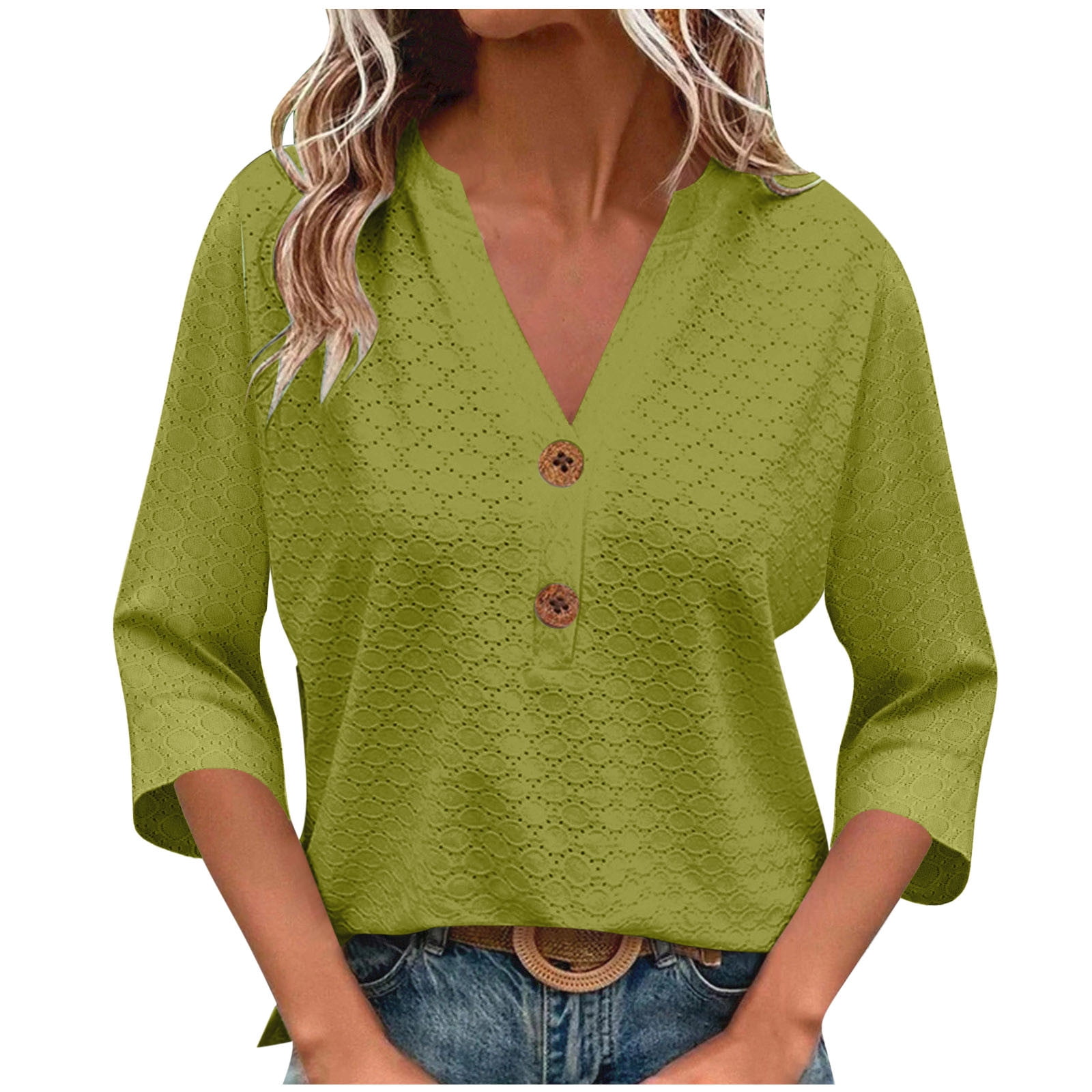 Click here for Srobpty Womens 3/4 Sleeve Shirts  Ladies Fashionab... prices